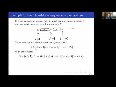 Jeffrey Shallit, The Walnut Tutorial: Using A Tool for Doing Combinatorics on Words