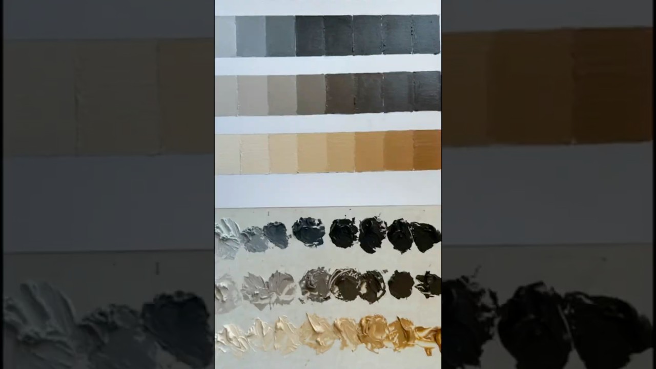 Art Basics: Creating Value Scale for Oil Painting. Tutorial by Ghenadie Sontu #valuescale #artbasics
