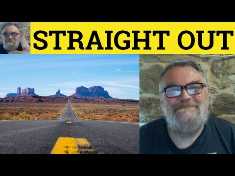 🔵 Straight Out Meaning - Straight Out Examples - Straight Out Definition - Adverbs - Straight Out