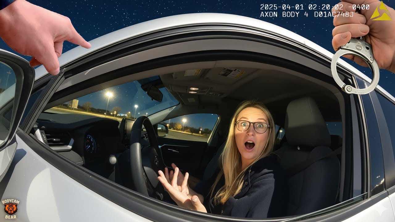 Karen Meets No-Nonsense Cop After Nearly Striking 2 Pedestrians | DUI Arrest