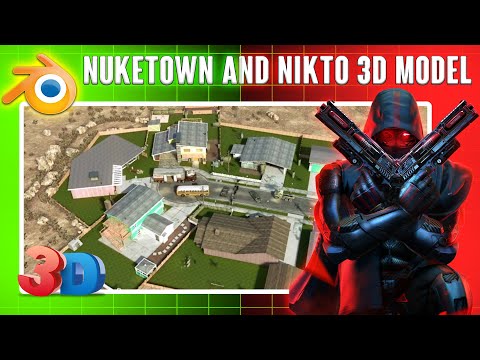 CALL OF DUTY NUKETOWN AND NIKTO 3D MODEL | COD 3D MODELS