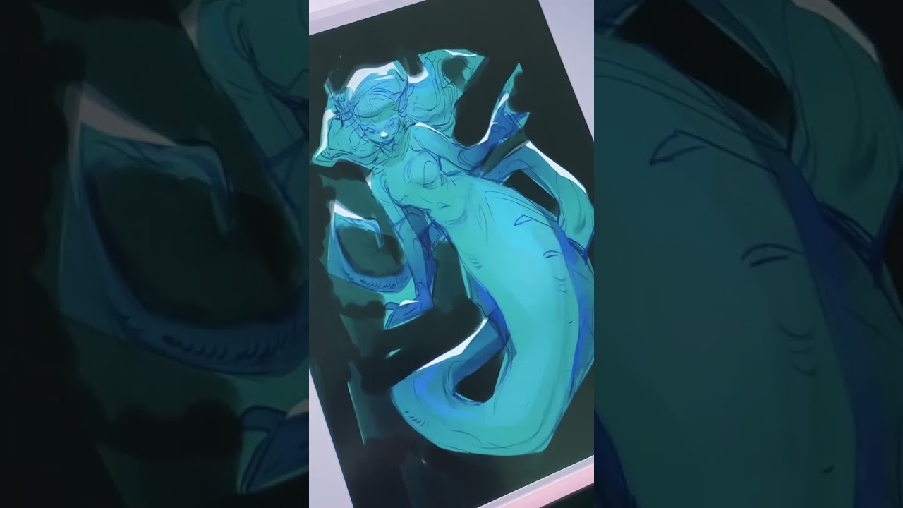 Speed art (MerMay) by the incredible Loish #shorts #mermay