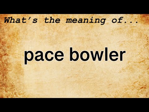 Pace Bowler Meaning : Definition of Pace Bowler