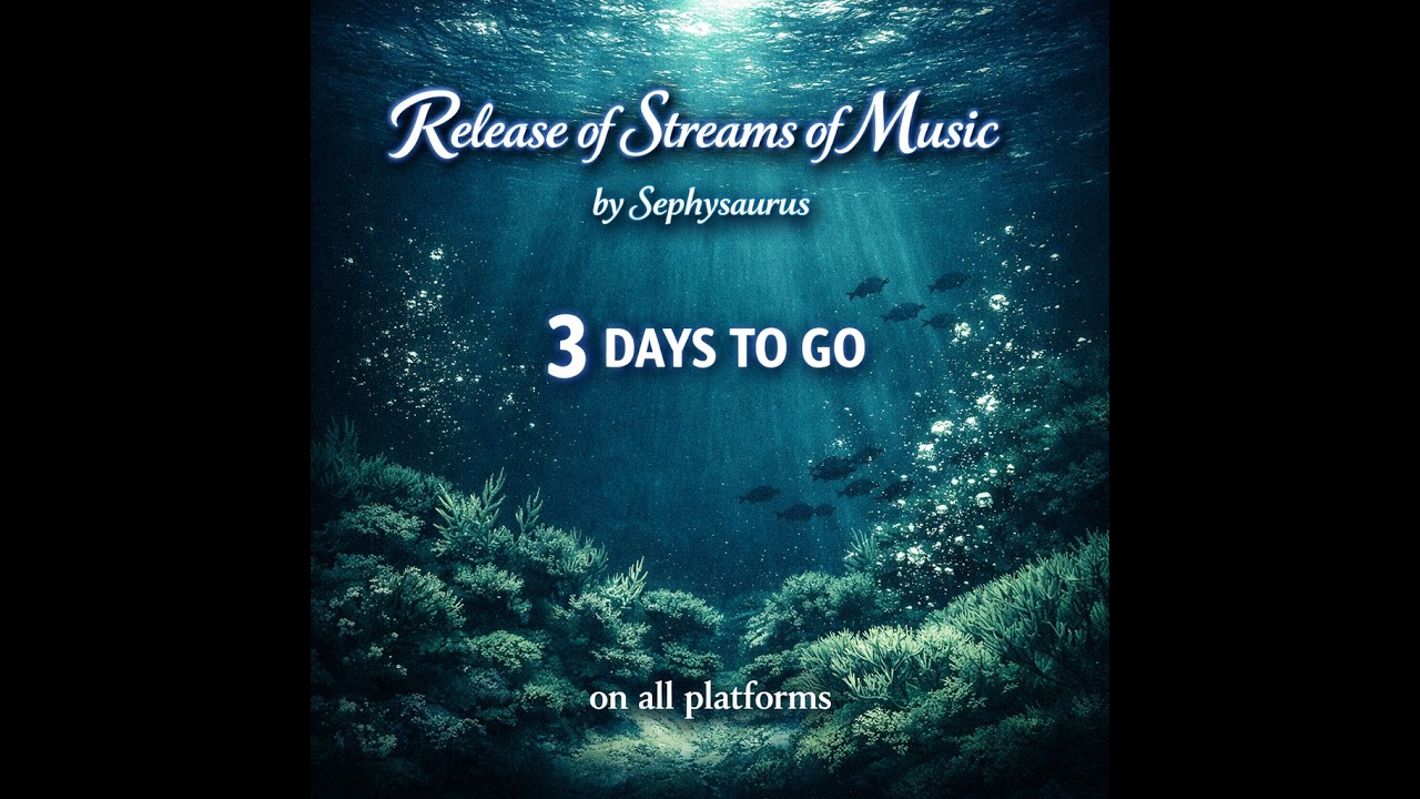 3 days until the release of my debut album STREAMS OF MUSIC