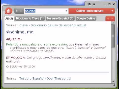 Definición de sinónimo