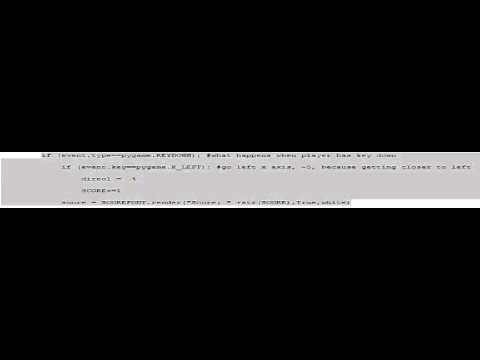 Pygame tutorial-10- Score system