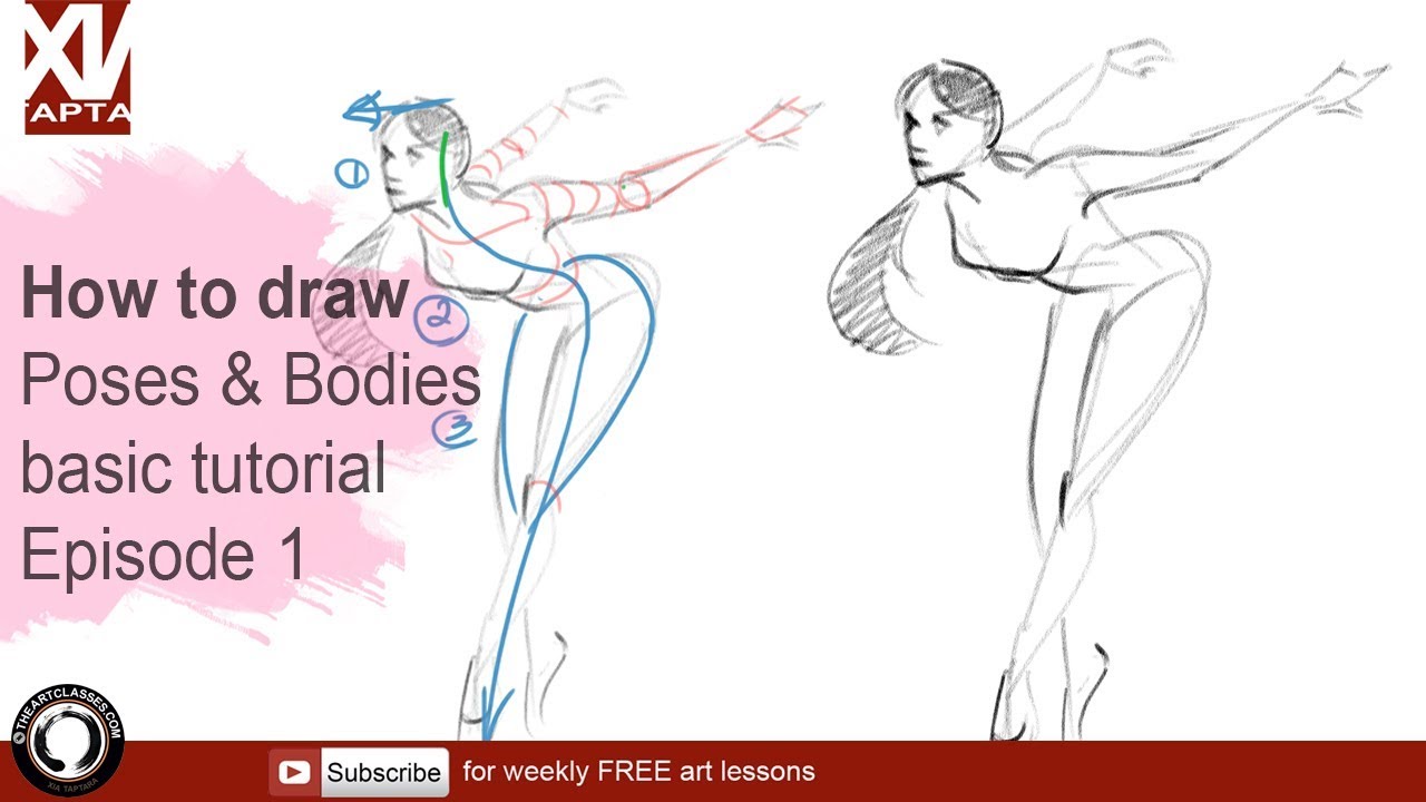 How to draw bodies: poses | basic tutorial episode 01