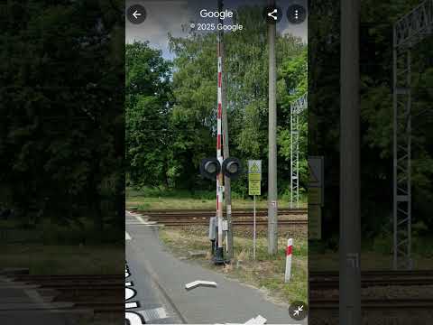 (Google Maps) Przejazd Kolejowy Pszczyna ul. Bieruńska #przejazdkolejowypolska #przejazdkolejowy