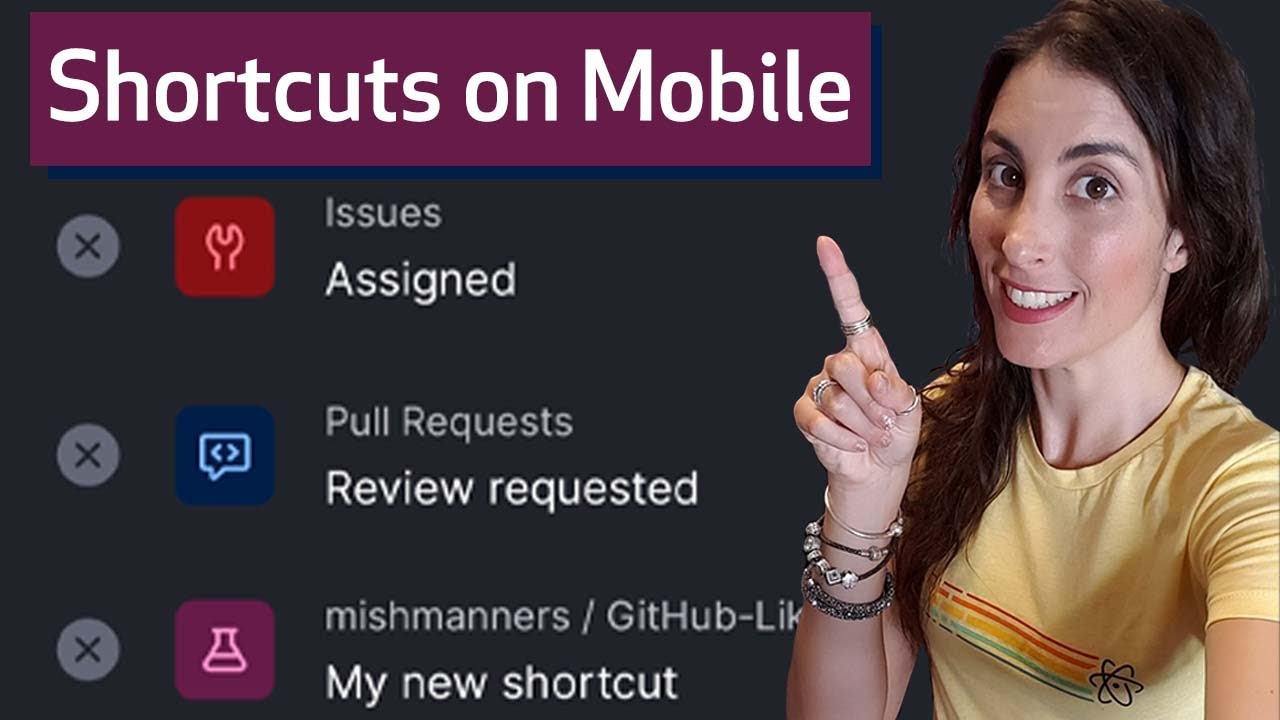 How to customise GitHub Mobile for better productivity: Shortcuts #Shorts