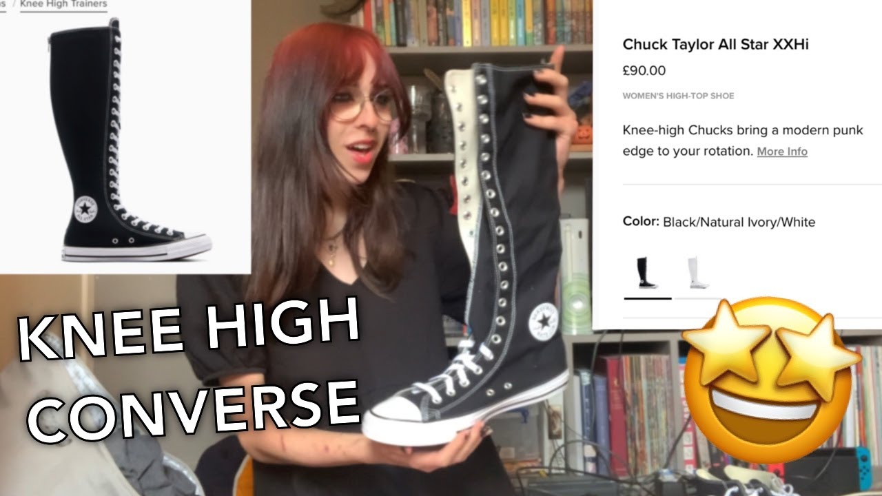 2024 KNEE HIGH CONVERSE Unboxing, Try-On & Review | Converse Chuck Taylor XXHi