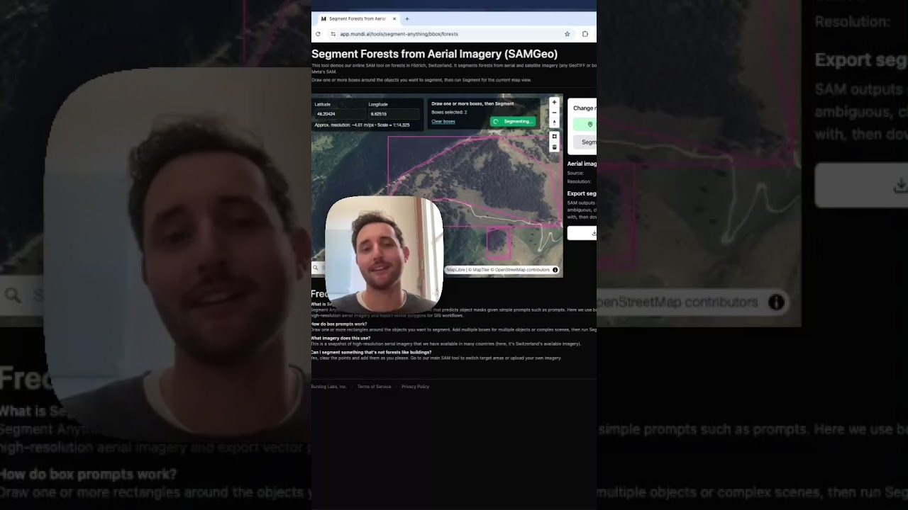 Segmenting forests and tree cover using AI for GIS (GeoAI October 2025)