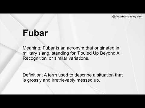 Fubar Meaning