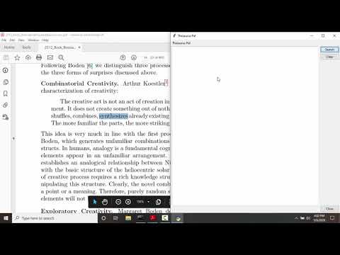 Simple thesaurus program to know the meaning of words