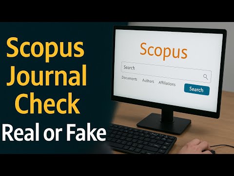 How to Find Scopus Indexed Journals