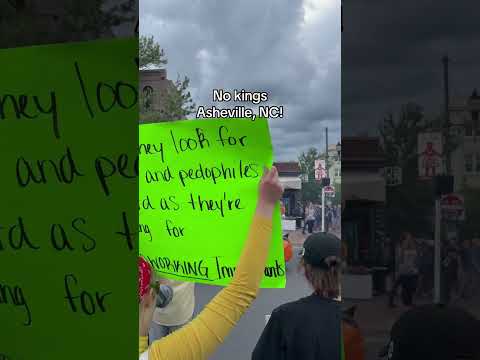 The No Kings protest in Asheville, NC remained completely peaceful! #asheville #protest
