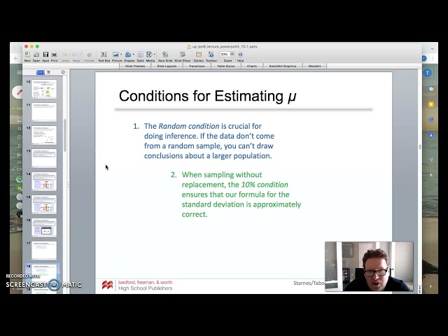 Understanding Confidence Intervals for Population Means in AP ...