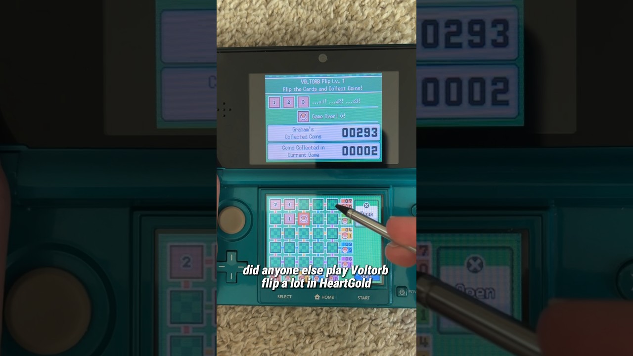 I Suck at Voltorb Flip! #pokemon #pokemongames #pokemonhgss #nintendodsgames