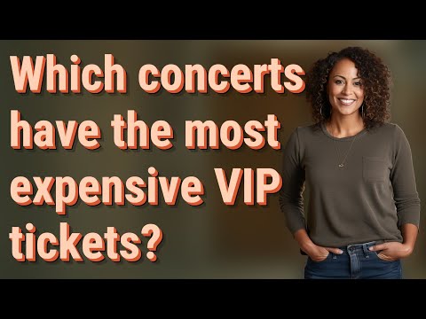 Which concerts have the most expensive VIP tickets?