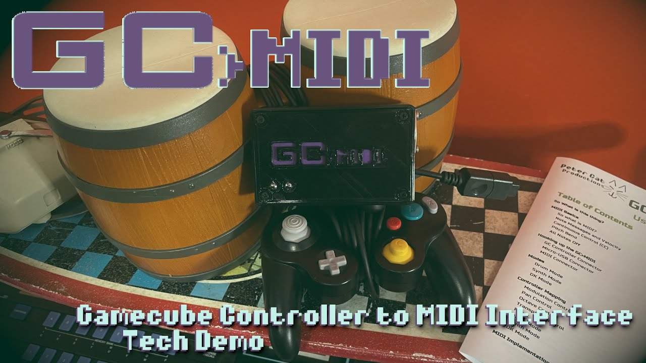 Gamecube Controller to MIDI  Interface Tech Demo