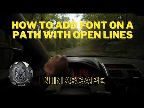 How to Add Font on a Path with Open Lines in Inkscape