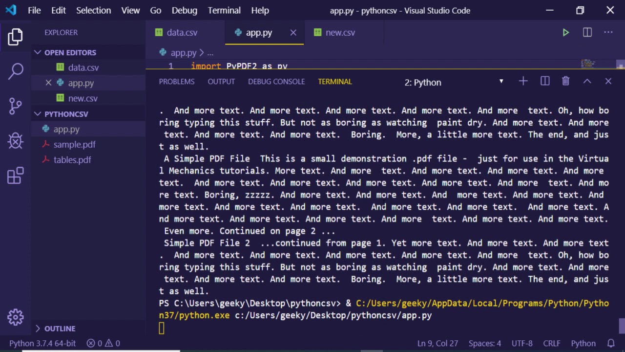 Building a PDF Data Extractor Using Python!!