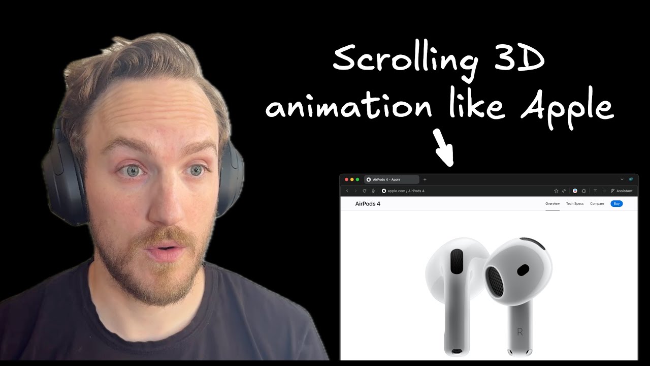 Let's make a scrolling 3D animation like Apple