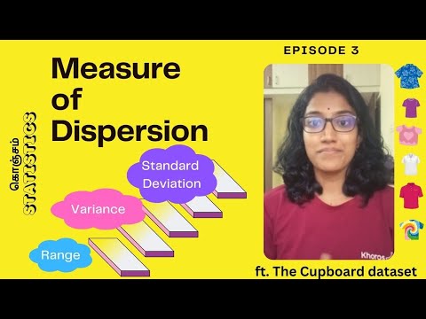 [Ep-03] Measure of Dispersion: Range, Variance, Standard deviation | Tamil #statisticsfordatascience