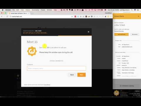 CrankWheel walkthrough: Instant Demos prospect and salesperson experience