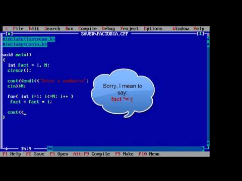 Find the Factorial of a Number: cpp