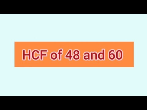 HCF of 48 and 60 | Learnmaths