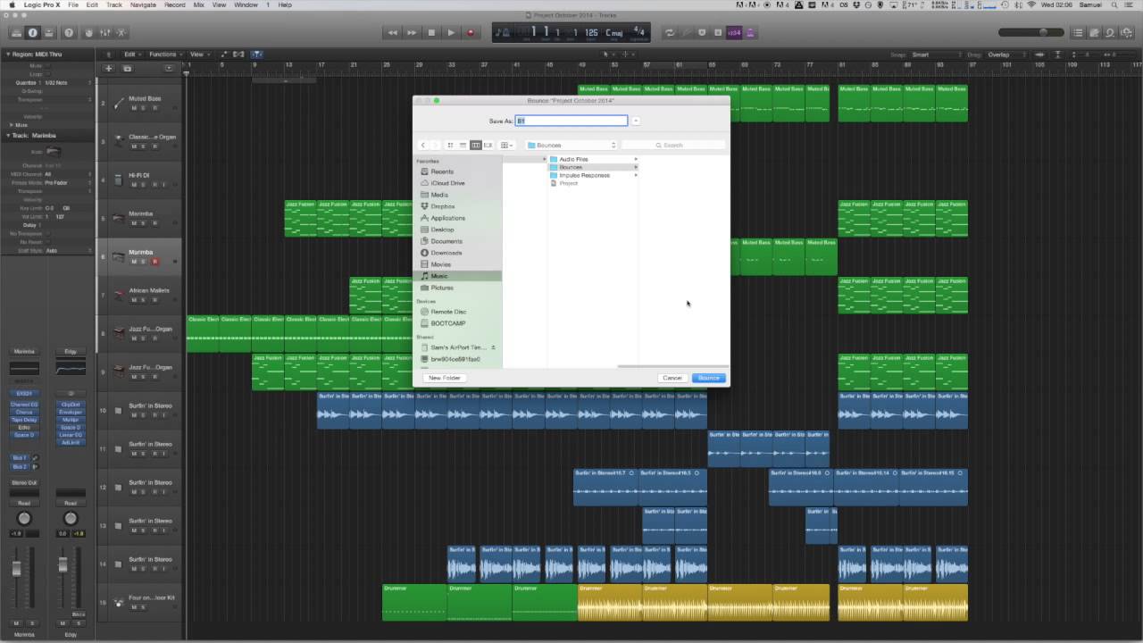 Logic Pro X Tutorial 9: Exporting Audio/Bouncing