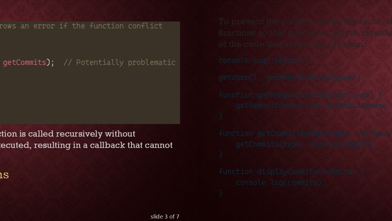 Solving the TypeError: callback is not a function Error in JavaScript
