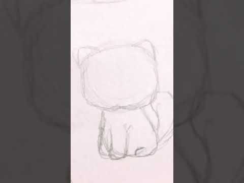 ✨🐈 Cute cat tutorial 🐈 ✨ 9 cats! #art #artwork #shorts #cute #tutorial #kawaii