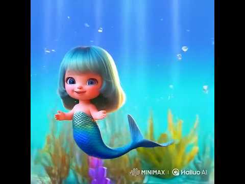 Her First Swim in the Enchanted Ocean! 🐚 #kidshorts #kidsfun #kidssongs