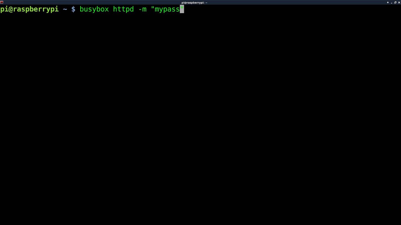 httpd Busybox User Passwords and Permissions Linux Web Server Tutorial #3