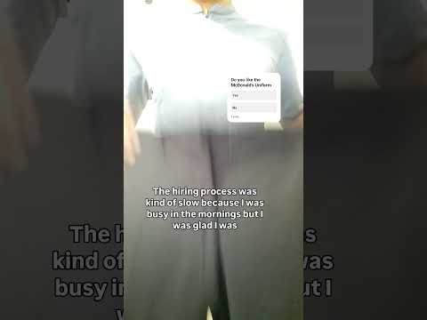 Get ready with me for my first day at Mcdonald's #fit #employment #mcdonalds #job