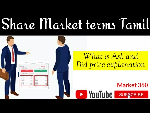 #Market360 #ask #Bidprice | what is Ask & Bid price explanation in Tamil | Share market beginners