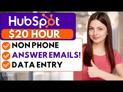 HubSpot Hiring Remote Jobs! $29 Hour Data Entry Non Phone Work From Home Jobs Part Time & Full Time