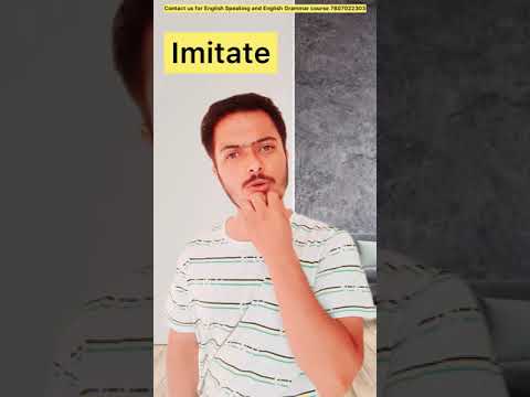रोज बोले जाने वाले English sentences with Hindi English Copy imitate and mimicry difference