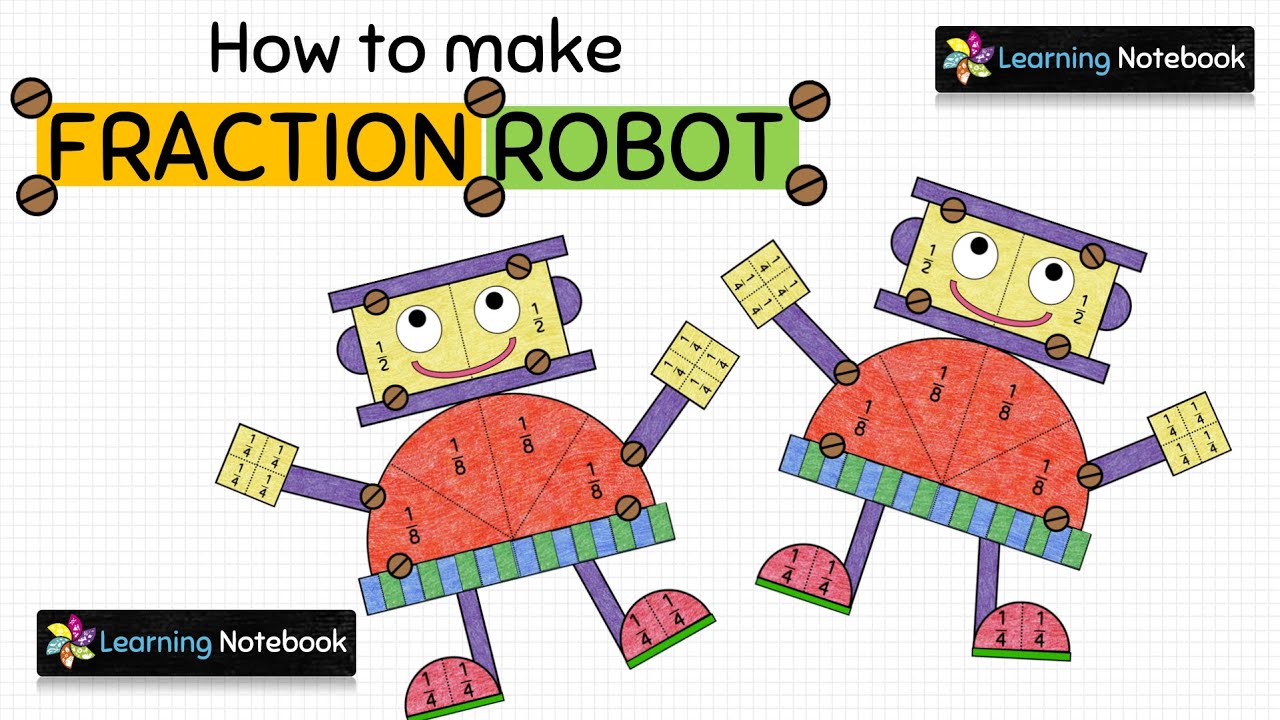 Fraction Robot | Fraction Maths Lab Activity | Fraction Maths project