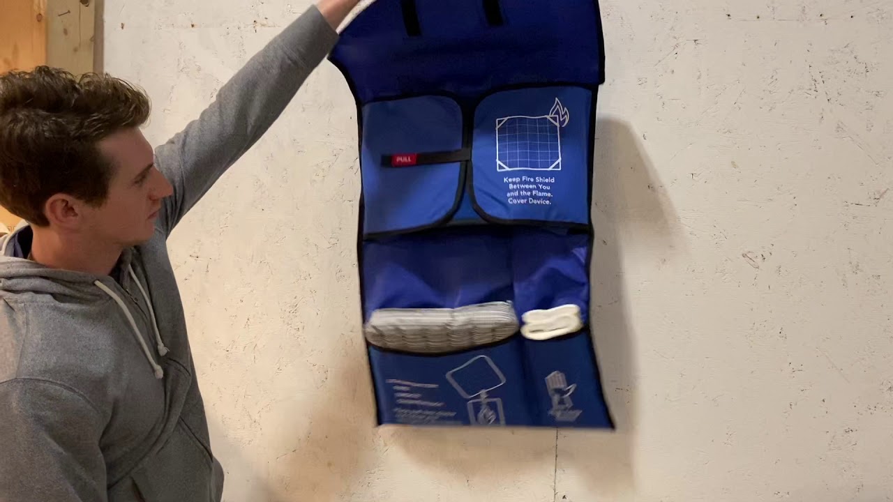 Wall Mounted LIBIK and Fire Shield Blanket