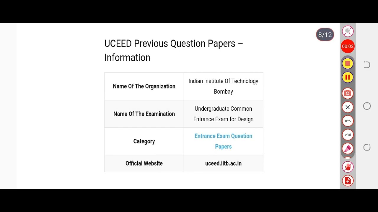 UCEED Previous Year Question Papers PDF Download