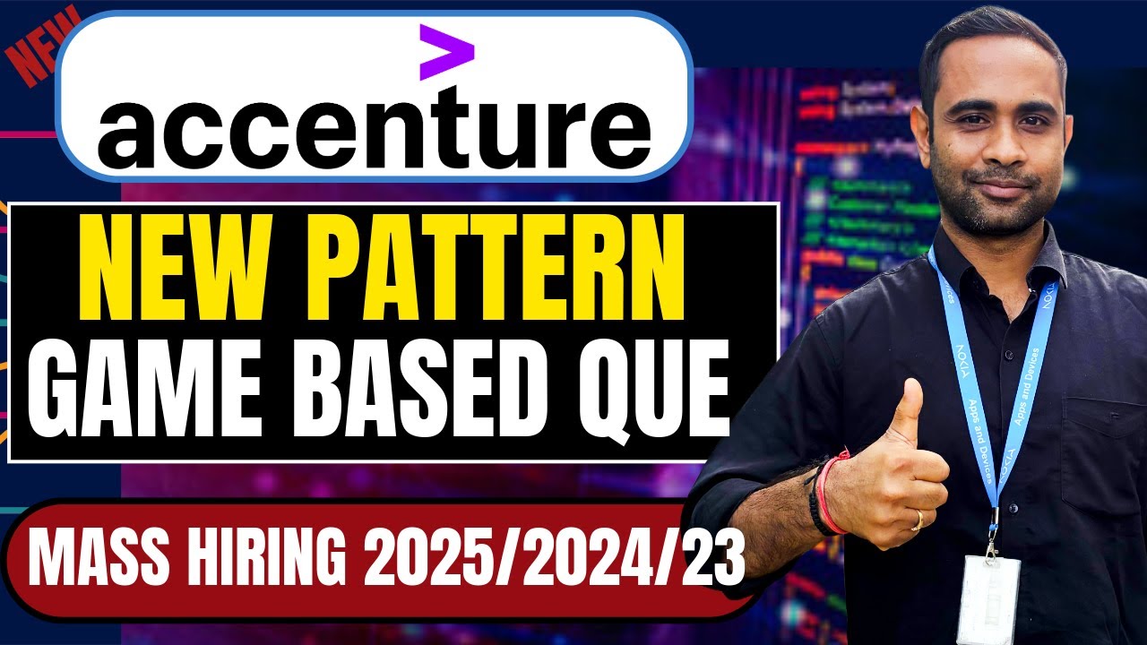 Accenture Hiring New Exam Pattern | Accenture Game Based Questions | Accenture New Syllabus