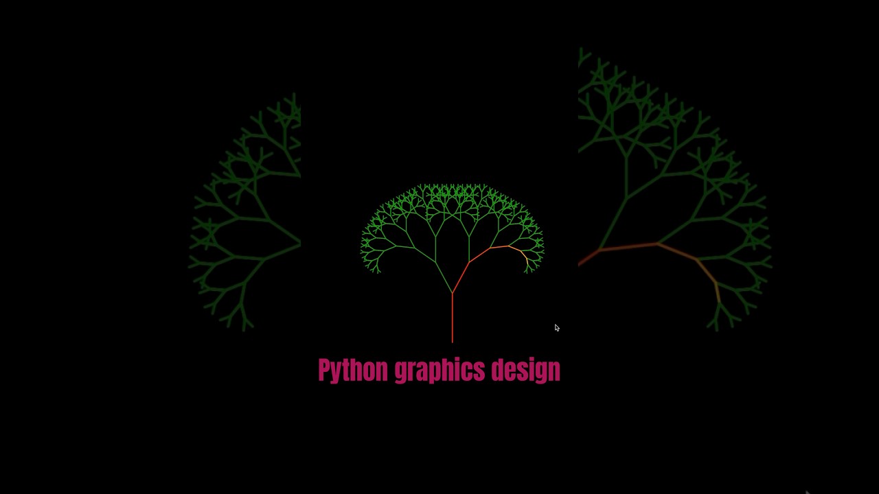 Coding Art with Python | Growing Tree Animation Using Turtle#shorts #ytshorts #coding #viralshort