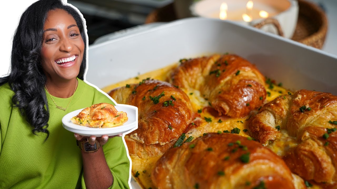 Make Christmas Morning Stress Free | Make Ahead Croissant Breakfast Sandwiches