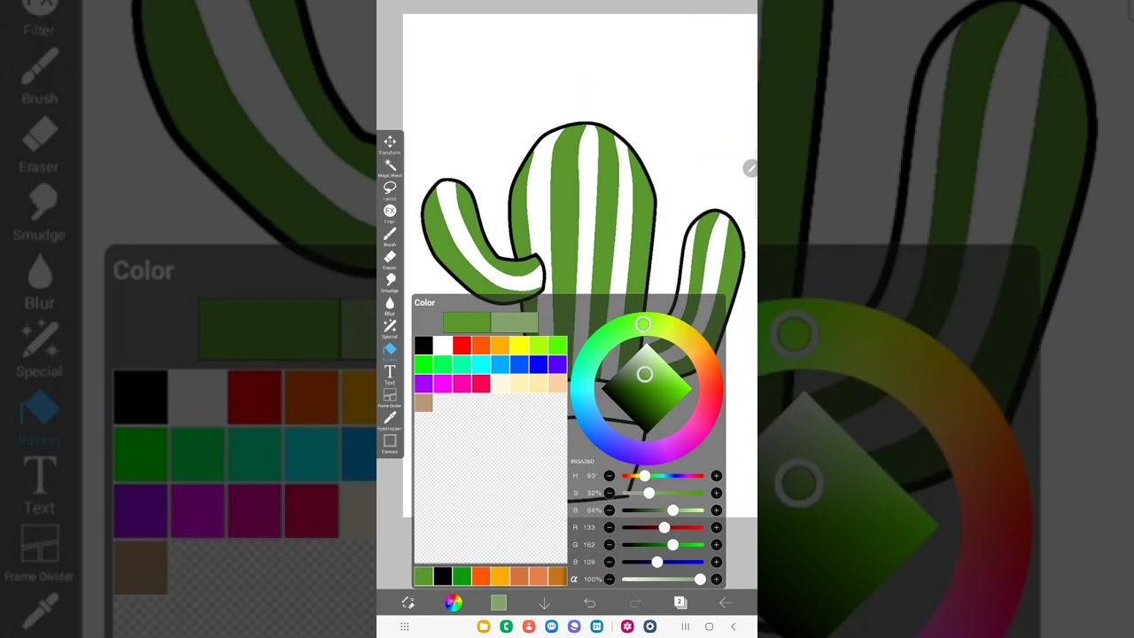 Cactus Clipart Drawing on IbisPaint #clipart #drawing #ibispaint