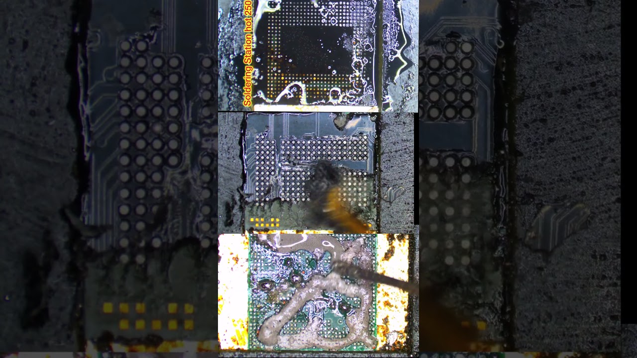 ic bga glue / paste remove #holidayswithshorts #smartphone #repair #shorts