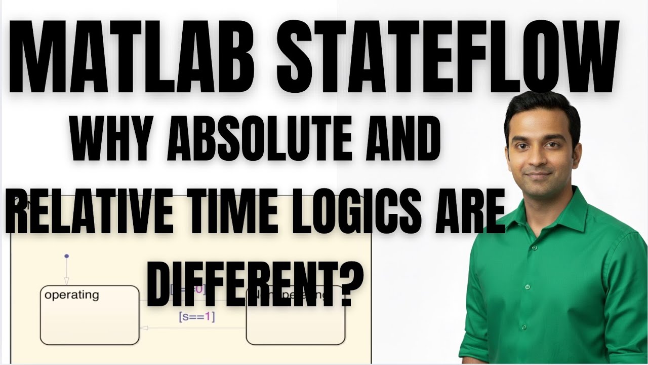 MATLAB TUTORIAL | STATEFLOW TUTORIAL| WHY ABSOLUTE AND RELATIVE TIME LOGICS ARE DIFFERENT?