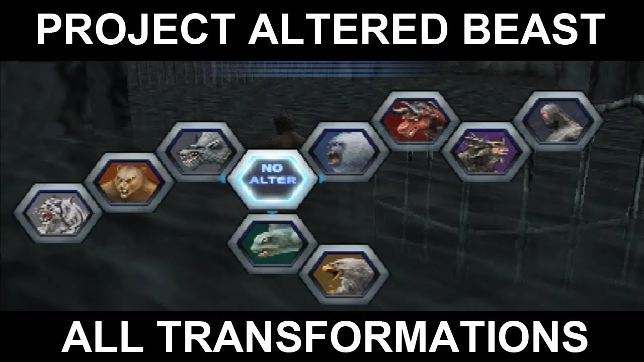 Project Altered Beast (PS2) - All Transformations CG Scenes
