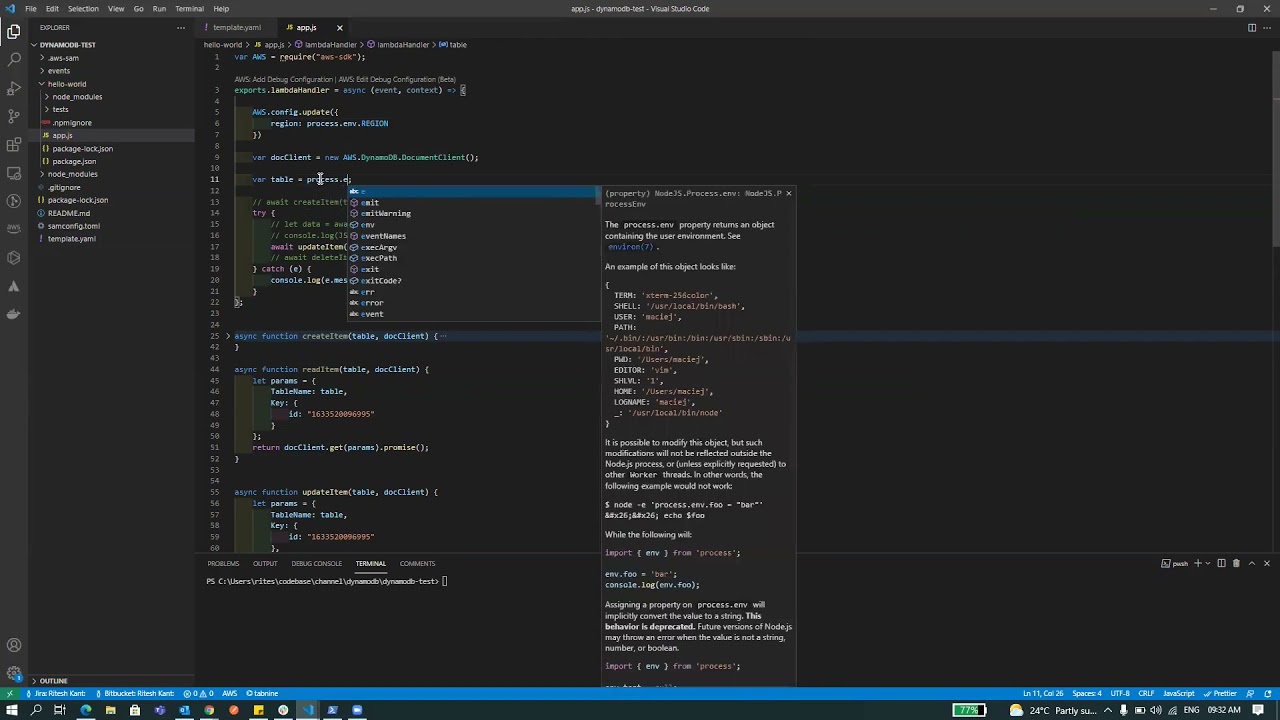 AWS tutorial with SAM and NodeJS | Part-7 | Configure lambda | increase memory, timeout